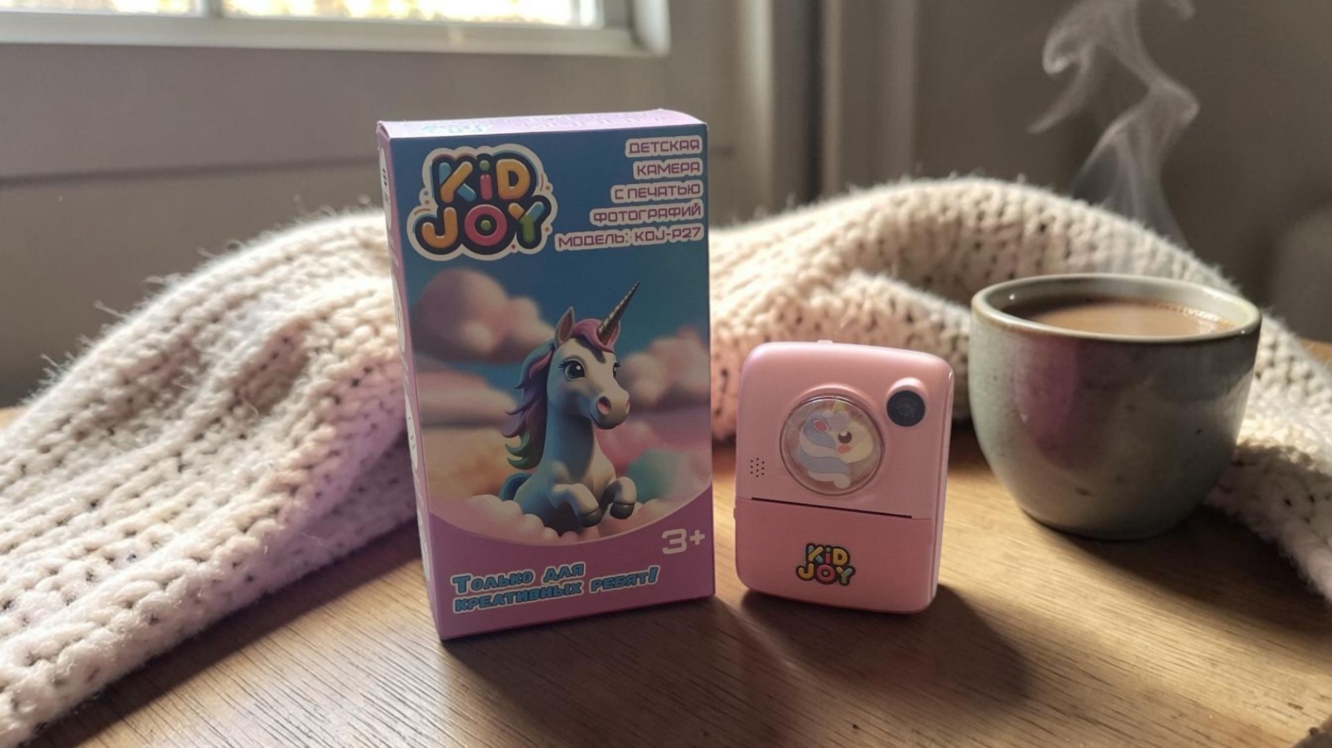 Распаковка и обзор фотоаппарата моментальной печати Kid Joy KDJ-P27