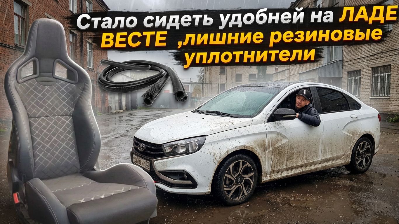 💎ЛАДА ВЕСТА доработка СИДЕНИЙ / Уплотнители/Личный ВЛОГ💎