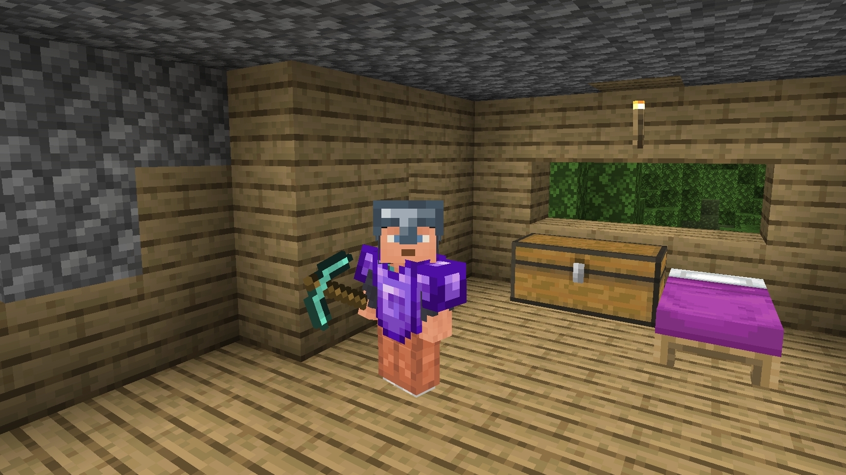 Выживание на хардкоре 4-ая серия. Нашёл алмазную руду