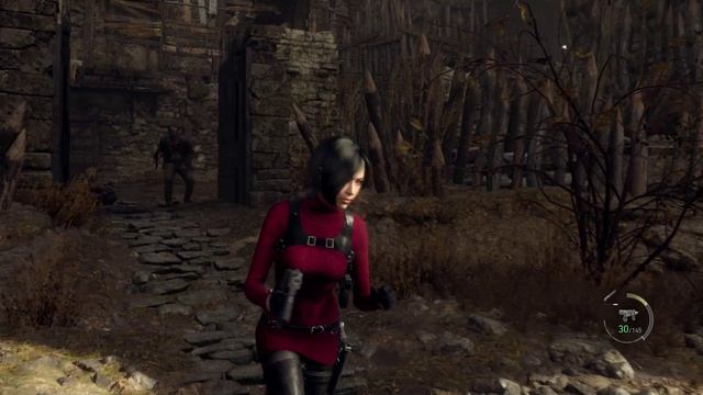 Resident Evil 4 Ада выручает Луиса и встречает Торговца
