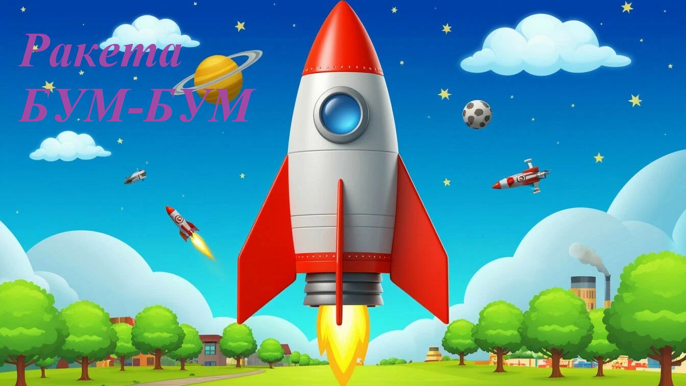 Ракета БУМ-БУМ 🚀 Эта песенка нравится всем детям!  Космос для малышей