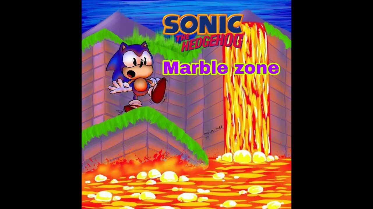 Прохождение Sonic the hedgehog  (16 bit) Marble zone