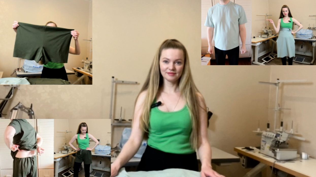 Три разные мужские выкройки футболок и трусы семейные,экспериментирую.Примерка