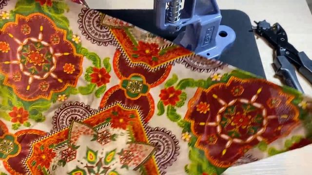 Кухонное полотенце из рогожки «Этно-Бохо» на люверсе
