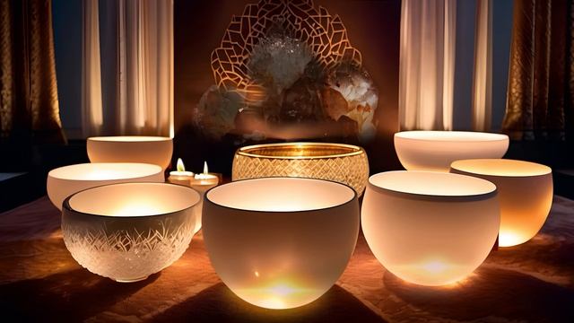 963 Hz Частота Бога • Звук Чашек Кристалл | Исцеление Души и Активация Короны