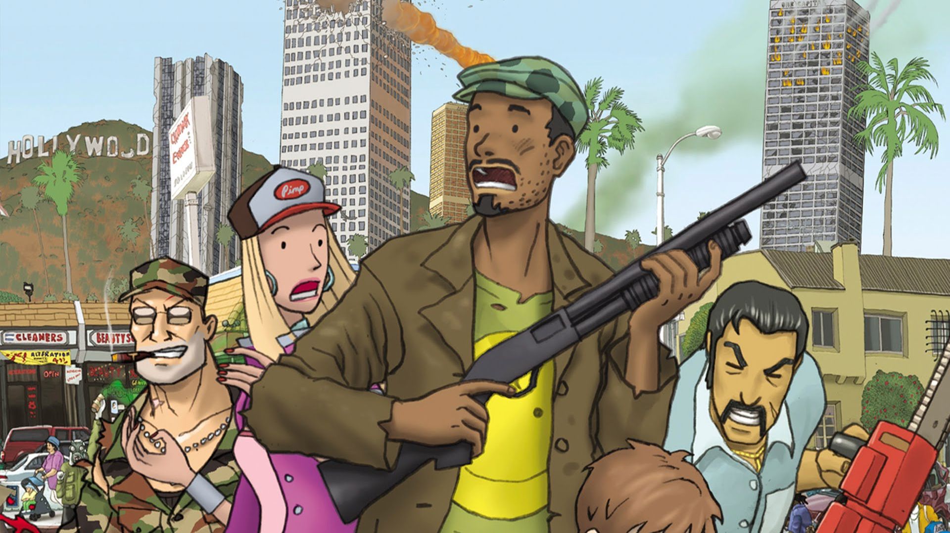 прохождение игры Bad Day L.A. огонь. без комментариев