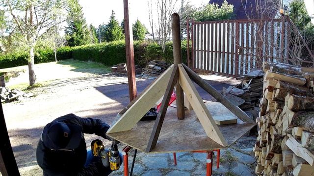 Делаю восьмигранную крышу для утиного домика