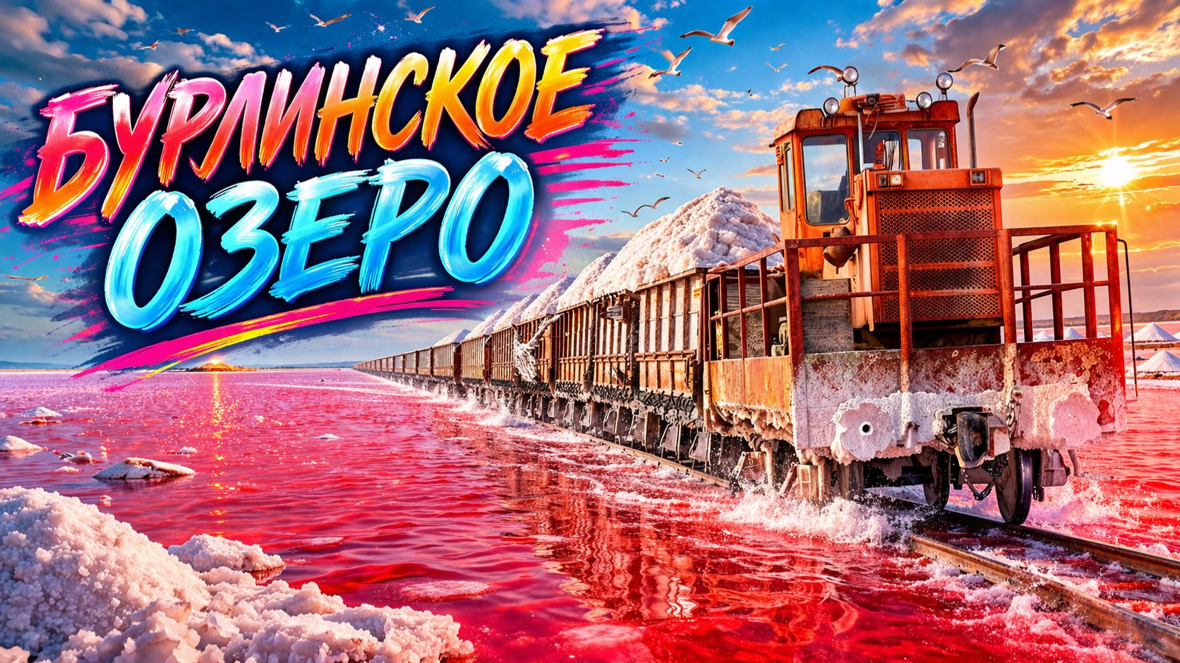 Пролетая над БУРЛИНСКИМ ОЗЕРОМ Алтайского края