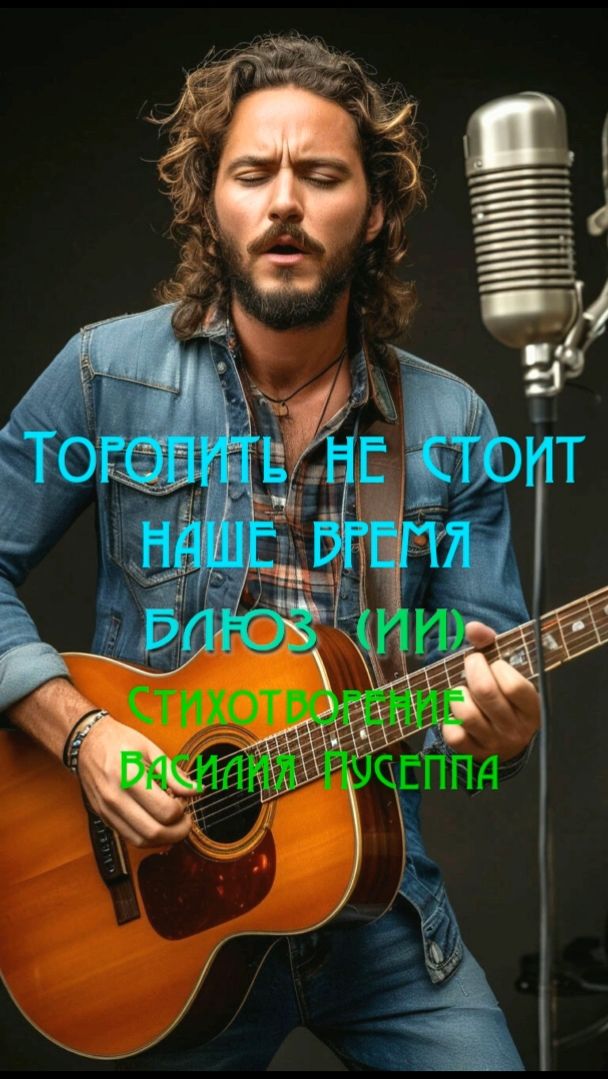 "Торопить не стоит наше время" - блюз (ИИ) #bluez