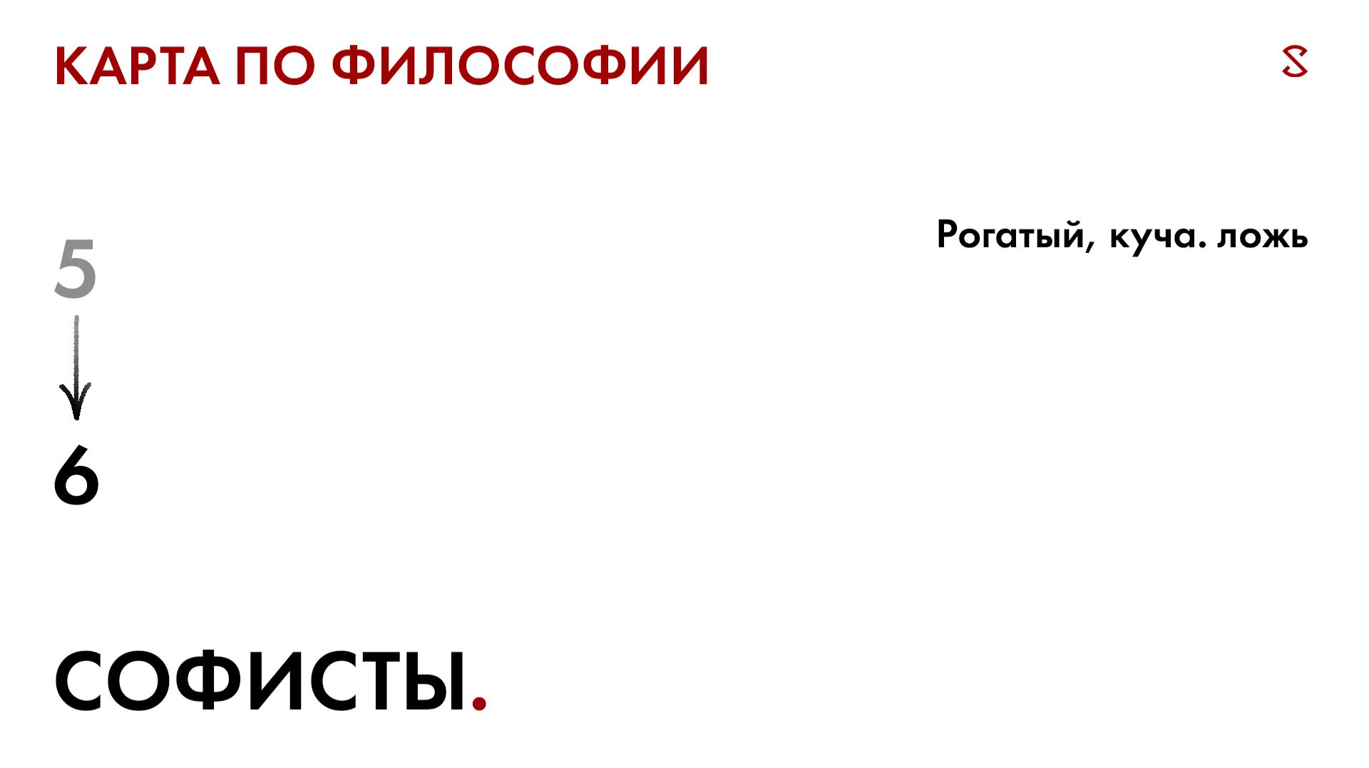 6 Карта по философии Софисты