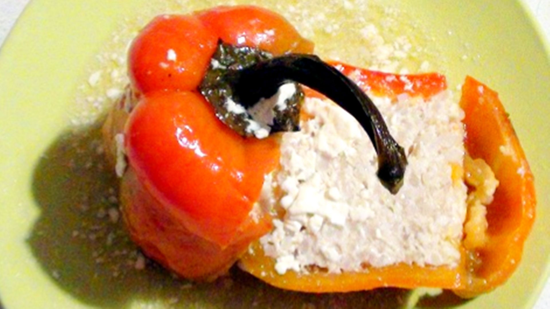 Перец фаршированный мясом и рисом -  рецепт