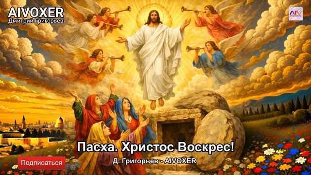 Пасхальная песня. Пасха. Христос Воскрес! AIVOXER #Пасха #ХристосВоскрес #ПасхальнаяПесня