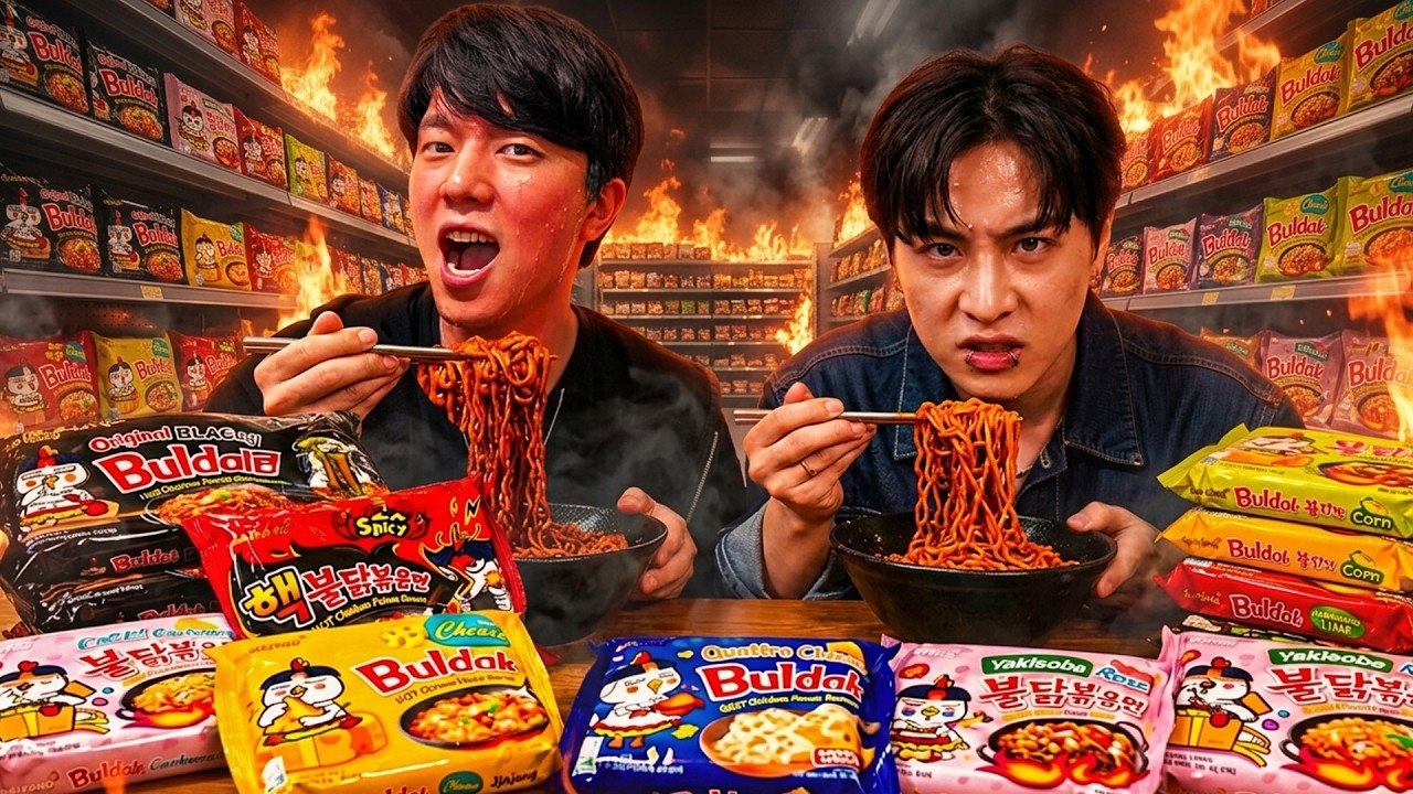 ПРОБУЕМ ВСЕ ВКУСЫ BULDAK | КАК ПРАВИЛЬНО ПРИГОТОВИТЬ ЛАПШУ?