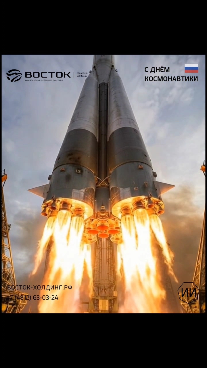 С Днём космонавтики Восток-Холдинг.рф 🚀 🇷🇺