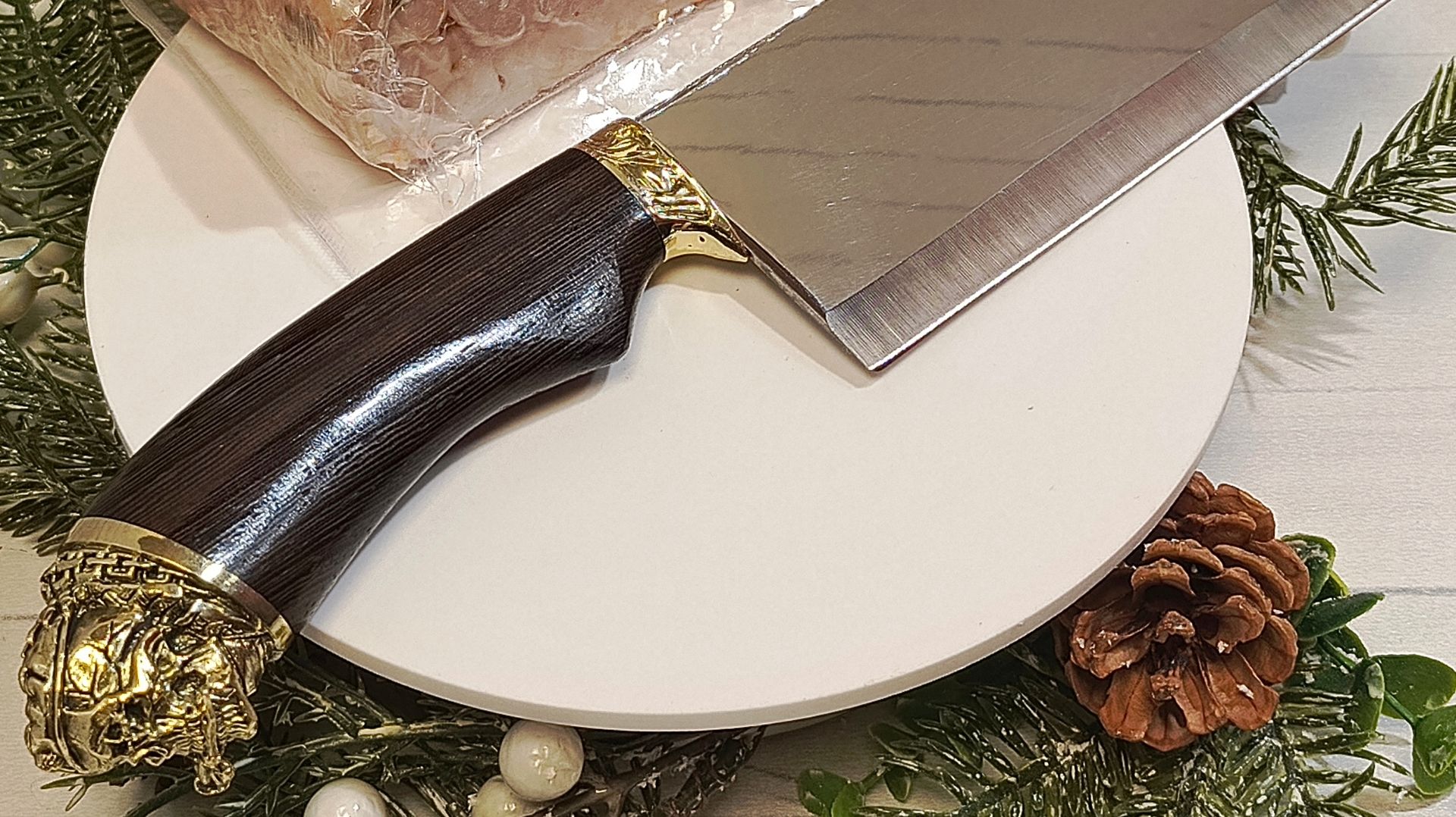 Подарочная, охотничья тяпка - ВДВ ст 40х13, hrc 55/56 ед