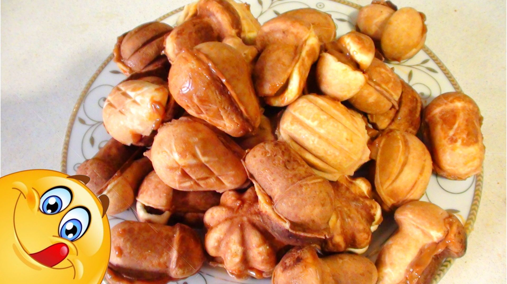 Печём орешки со сгущенкой печенье Вкусный десерт -рецепт