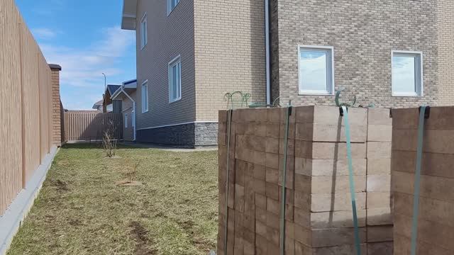 Беседка барбекю бежевый пестрый кирпич ЛОНДОН БРИК Fаshion Brick #беседкасбарбекю #кирпичдлябарбекю