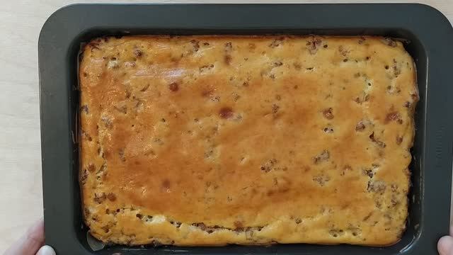 Ещё вкуснее! Пирог с мясом на скорую руку
