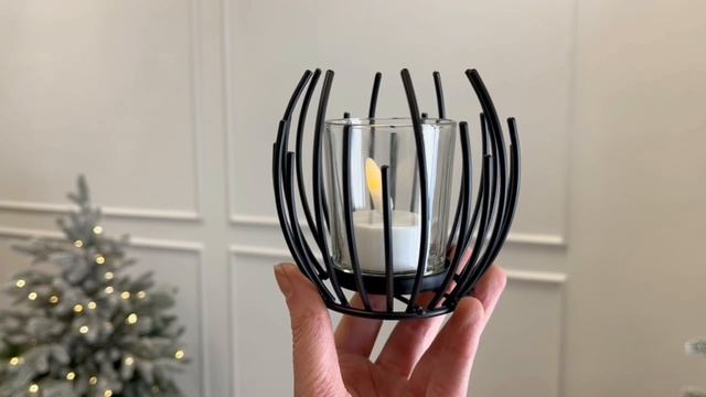 Набор подсвечников ШАМОШЕЛЛО, металл, черный, 11-15 см, 2 шт., 2021287