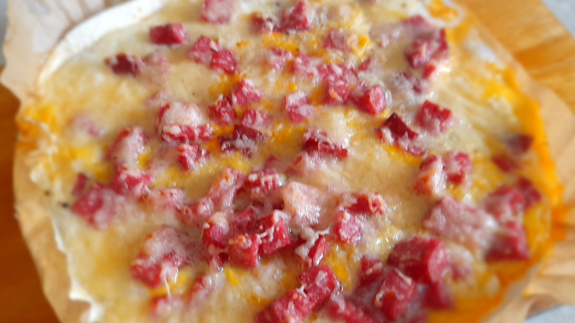 Яичница на тортильи в аэрогриле