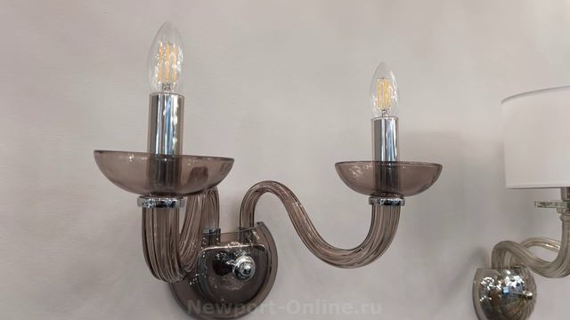 Бра NEWPORT 8642/A chrome coffee