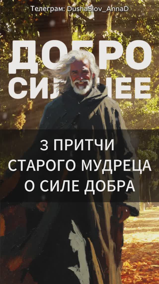 3 сильных притчи о силе добра, которые вернут веру в хорошее #притчи #философия
