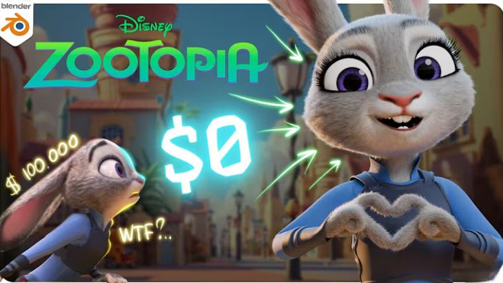 КАК Я сделал Джуди из Зверополис в Blender – ПОЛНЫЙ процесс (Danil Gryslov)