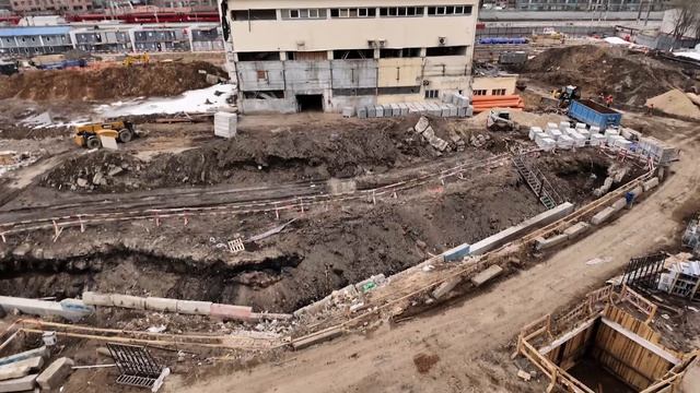 ЖК «Павелецкая от Гранель» — съёмка с воздуха март 2026