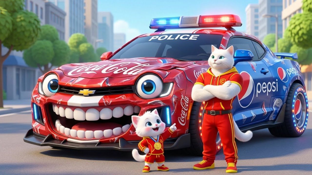 ОНИ СМЕЯЛИСЬ НАД ПОЛИЦЕЙСКОЙ МАШИНОЙ ИЗ КОНСЕРВНЫХ БАНОК 😱 МУЛЬТИК ДЛЯ ДЕТЕЙ | МУЛЬТИКИ ДЛЯ МАЛЫШЕЙ