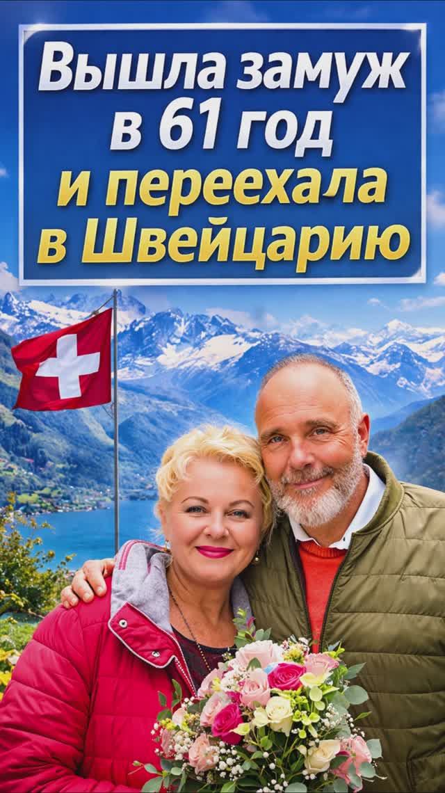 Вышла замуж в 61 год и уехала в Швейцарию