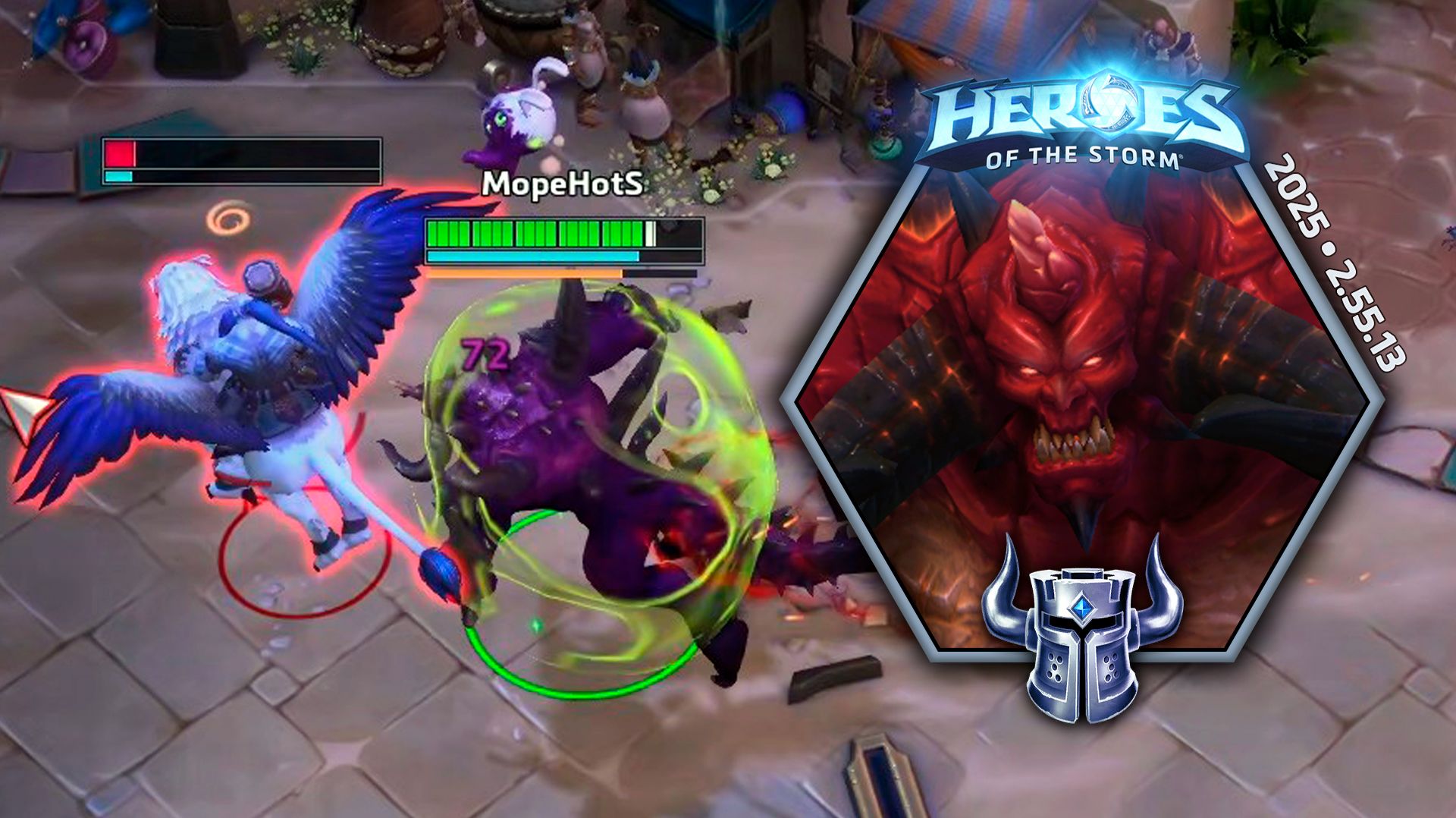 Диабло в АА в Heroes of the Storm (HotS): Держим топ урон, пока Седогрив и Абатур сплит-пушат