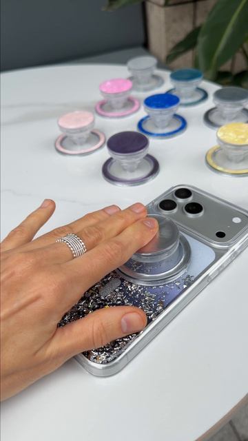 Попсокеты с мрамором на MagSafe - обзор