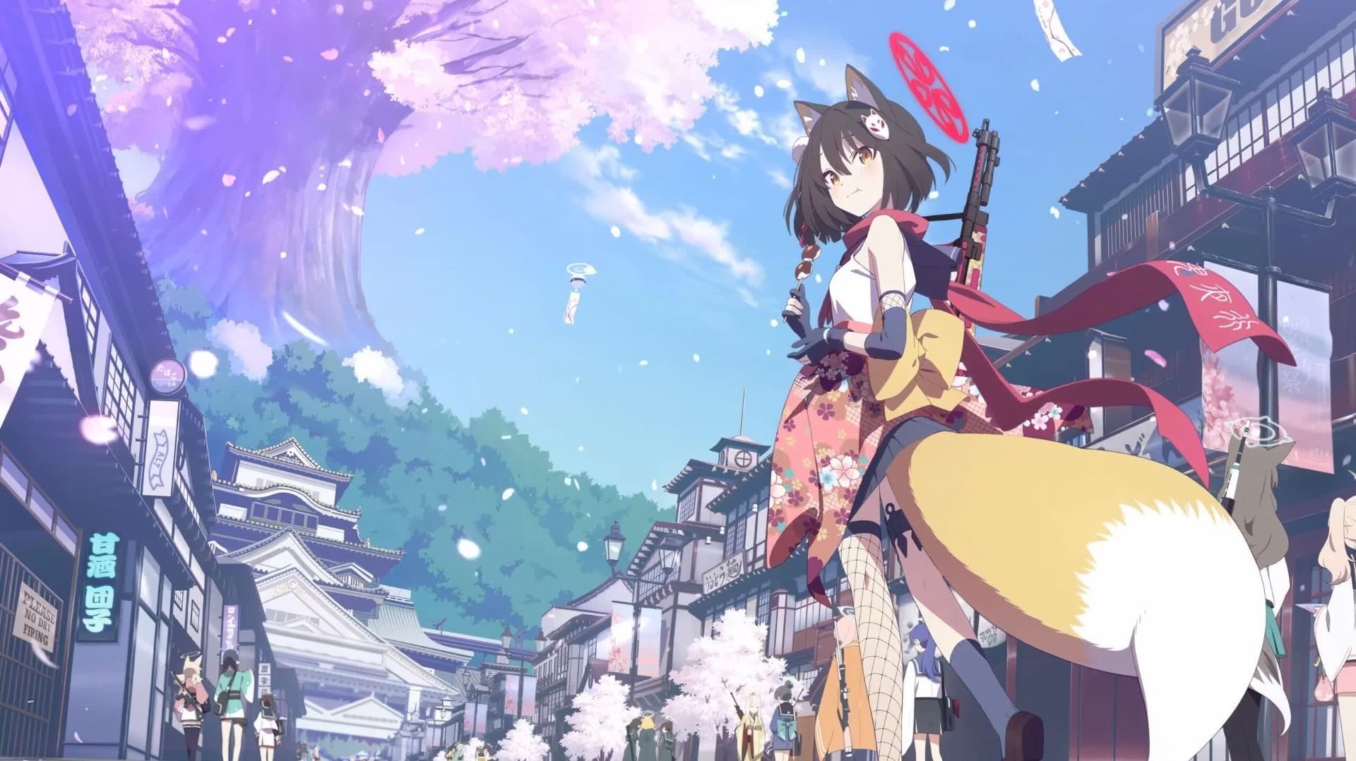 Cherry Blossom Festival Commotion! | Blue Archive | Прохождение сюжета | Без комментариев