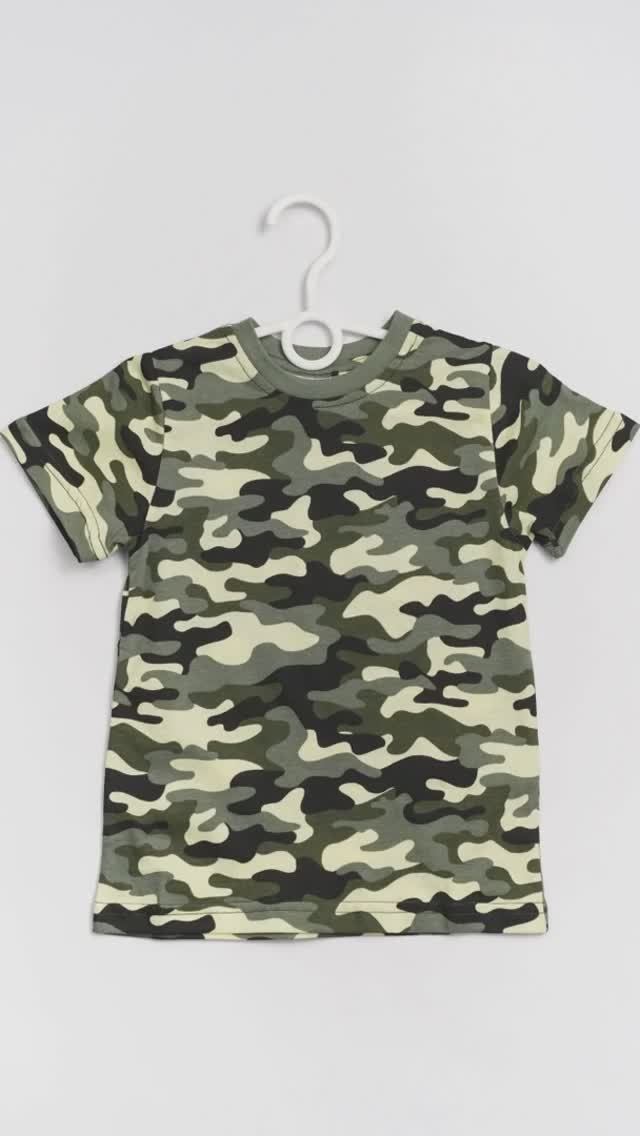 WB: 806861620 - Ozon: 3497772830 - Стильные камуфляжные футболки для детей от "Бонито Кидс"