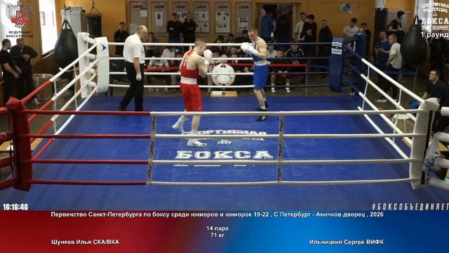 14 71 кг Шуняев Илья СКАВКА Ильницкий Сергей ВИФК