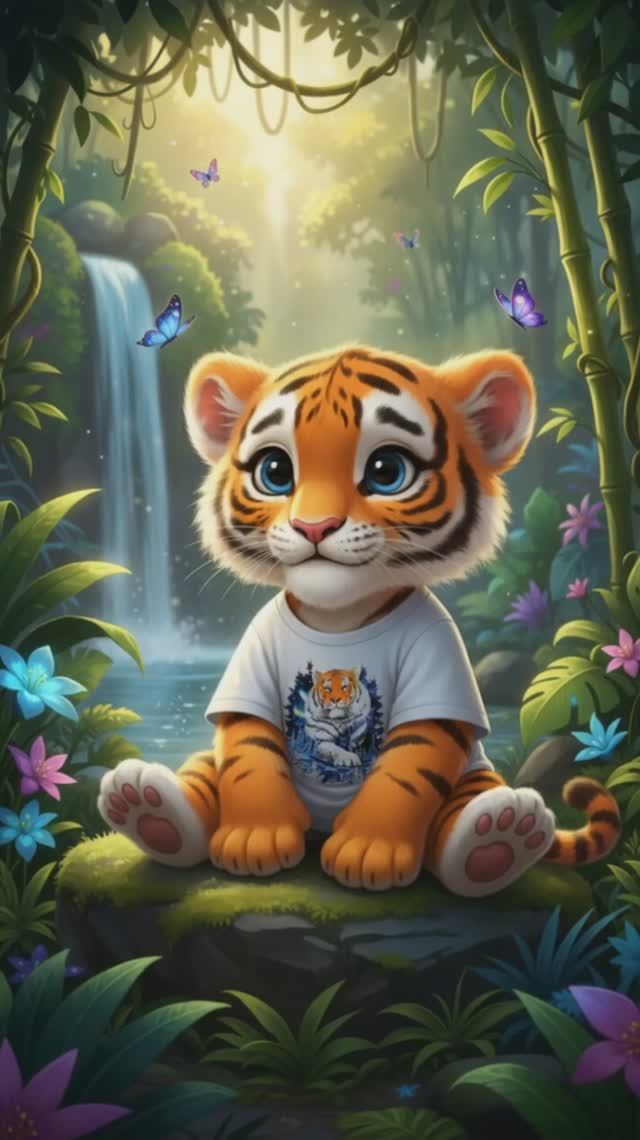 ✨ Детская белая футболка с принтом тигра от "Bonito Kids" -  WB: 678584635