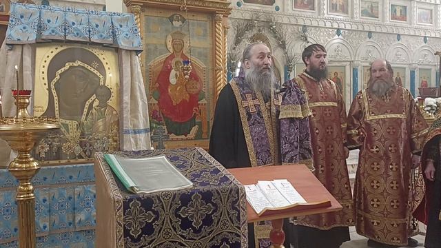 Проповедь владыки Гурия после молебного пения пред Табынским образом