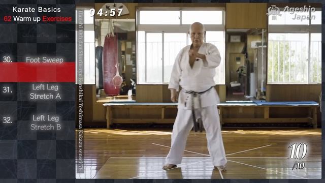 Karate training ｜ a Grand master teaches his daily exercise program ｜ Ageshio Japan