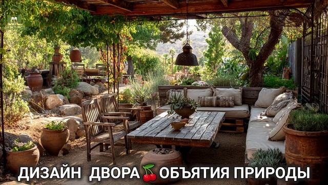 Дизайн двора дачи и сада 🌳 в объятиях природы идеи для вдохновения (62)