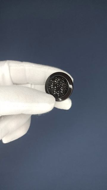 Пуговицы с камнем коричневые (размер № 44), Артикул 00948