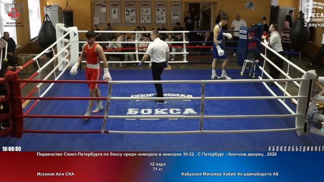 12 71 кг Исхаков Али СКА Кабулаев Магомед