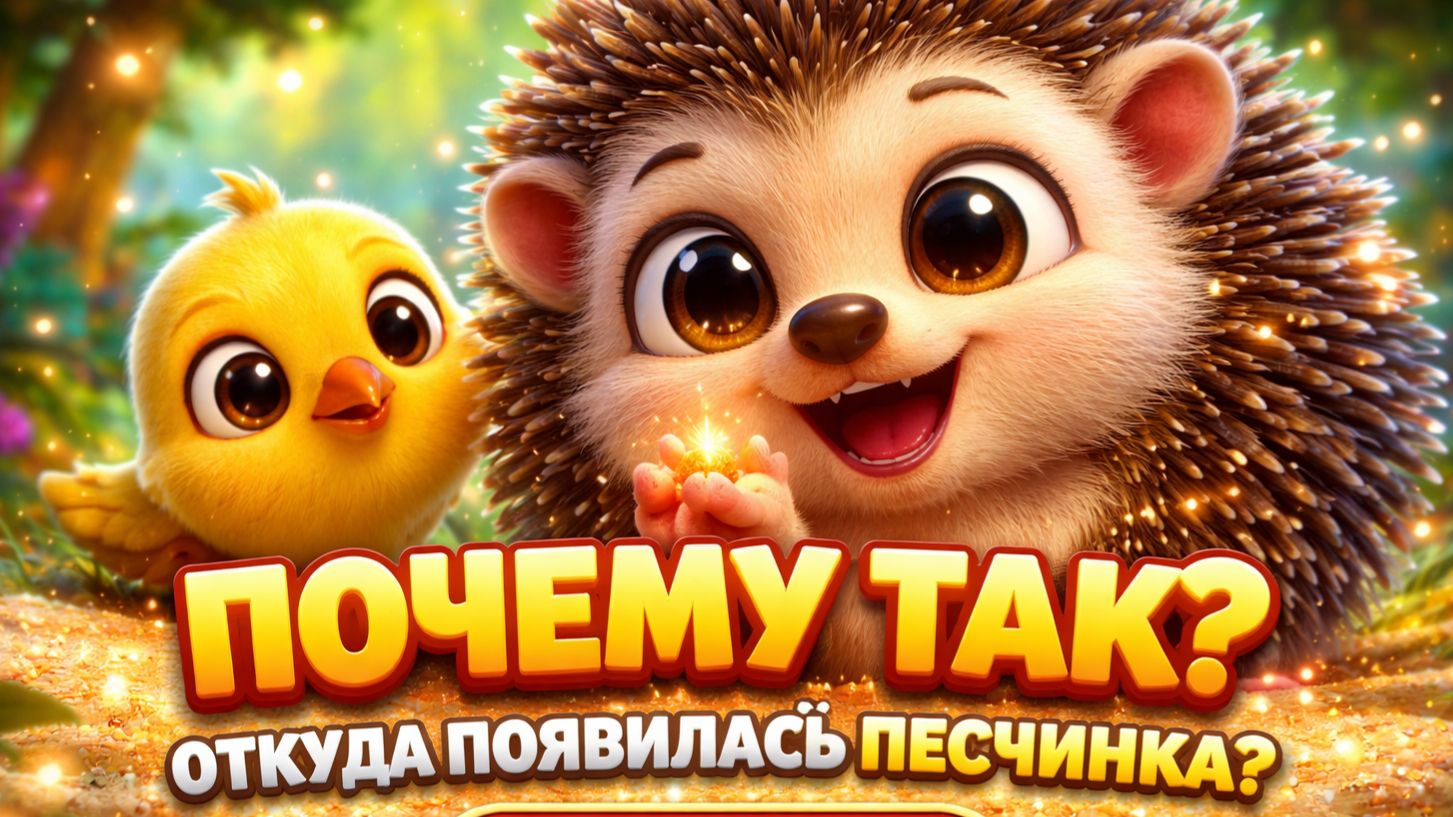 Увлекательные истории: Почему так? Приключения любопытного Ёжика. Песчинка» 🦔✨. Аудиосказка