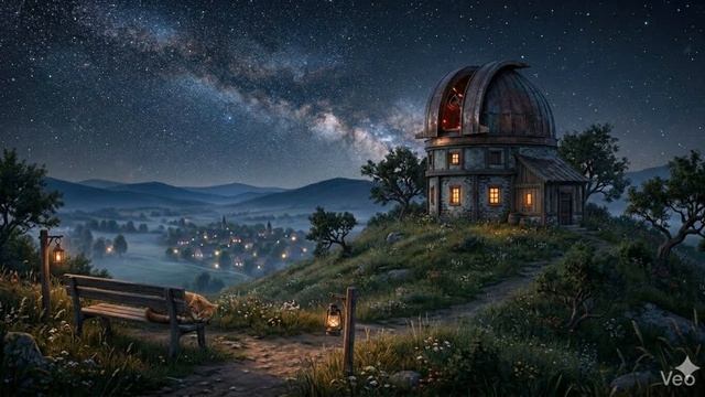 Ночная обсерватория: 5 часов звуков природы для глубокого сна | Без музыки | Calmora Lofi