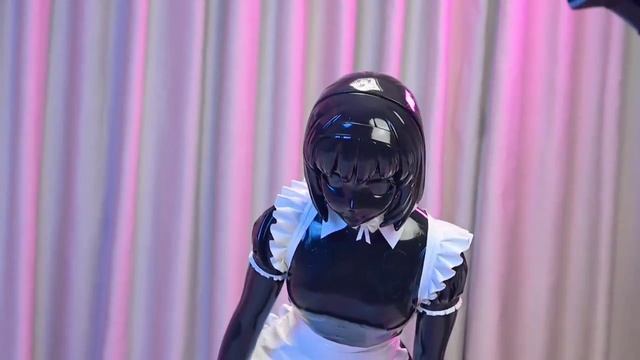 Latex Kigurumi Maid photosession