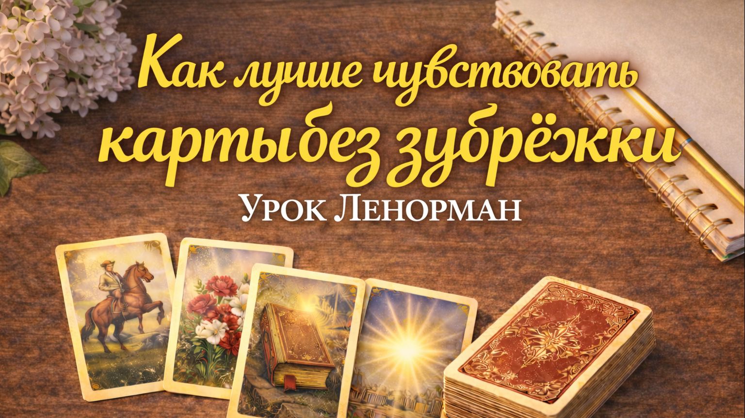 👓 КАК ЛУЧШЕ ЧУВСТВОВАТЬ И ПОНИМАТЬ КАРТЫ ЛЕНОРМАН БЕЗ ЗУБРЕЖКИ - обучающее видео, урок.