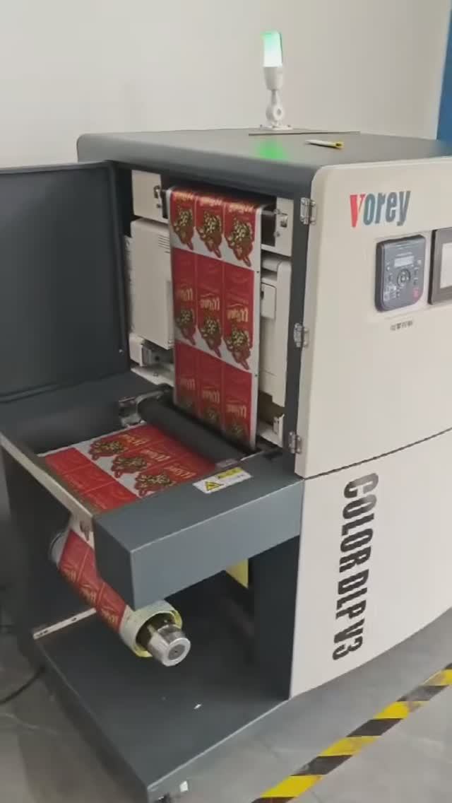 Тонерная цифровая рулонная четырехкрасочная печатная машина VOREY COLOR DLP V3