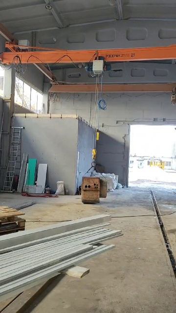 Подвесная кран-балка 2т, пролет 9м — работа под ключ от завода «Роскран»