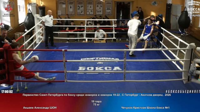 19 75 кг Акшаев Александр ШОН Чечуков Кристиан Школа бокса №1
