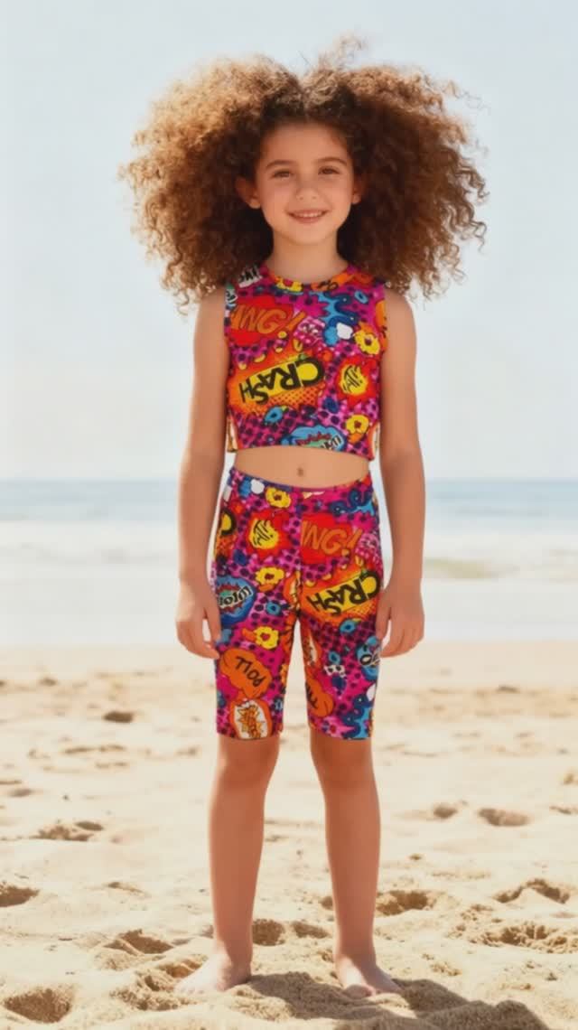 Яркие комплекты (топ и бриджи) для девочки 3-7 лет от "Бонито Кидс" - арт. WB: 879297791