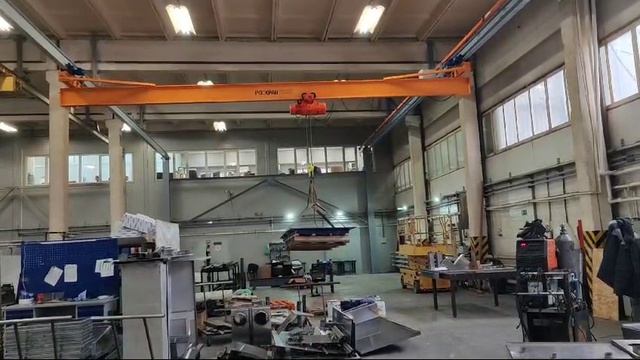 Подвесная кран-балка 3,2 т: пролет 9,9 м / Работа под ключ